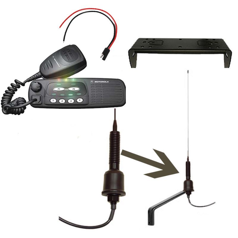 Motorola GM340 VHF Mobile Complete Agricultural Kit